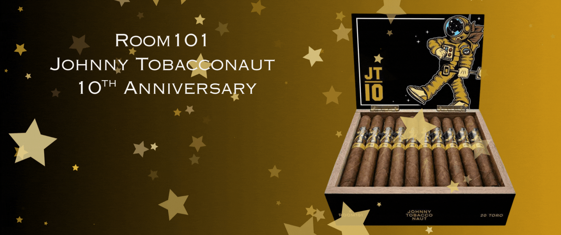 Room101 JT 10th Anni Homepage Banner | Club Humidor